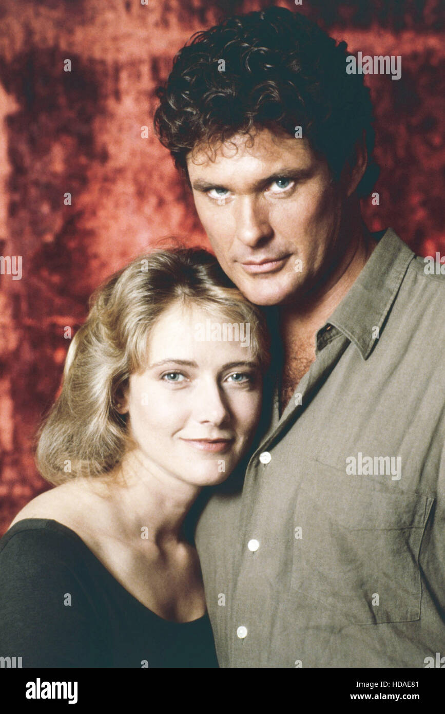 KNIGHT RIDER 2000, von links: Susan Norman, David Hasselhoff, 1991, Ph ...