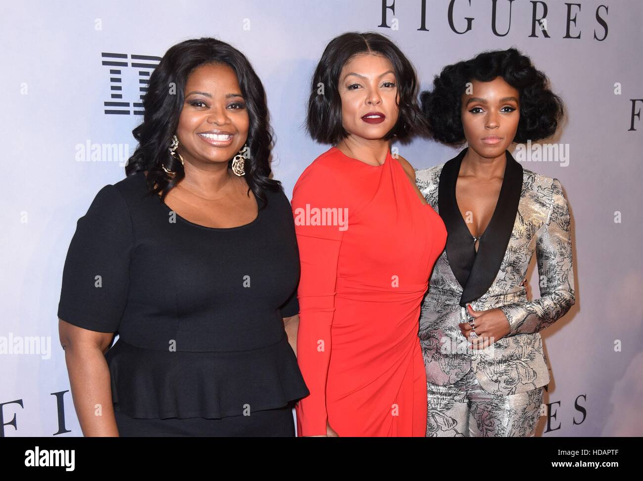 New York, NY, USA. 10. Dezember 2016. Octavia Spencer, Henson, Janelle ...