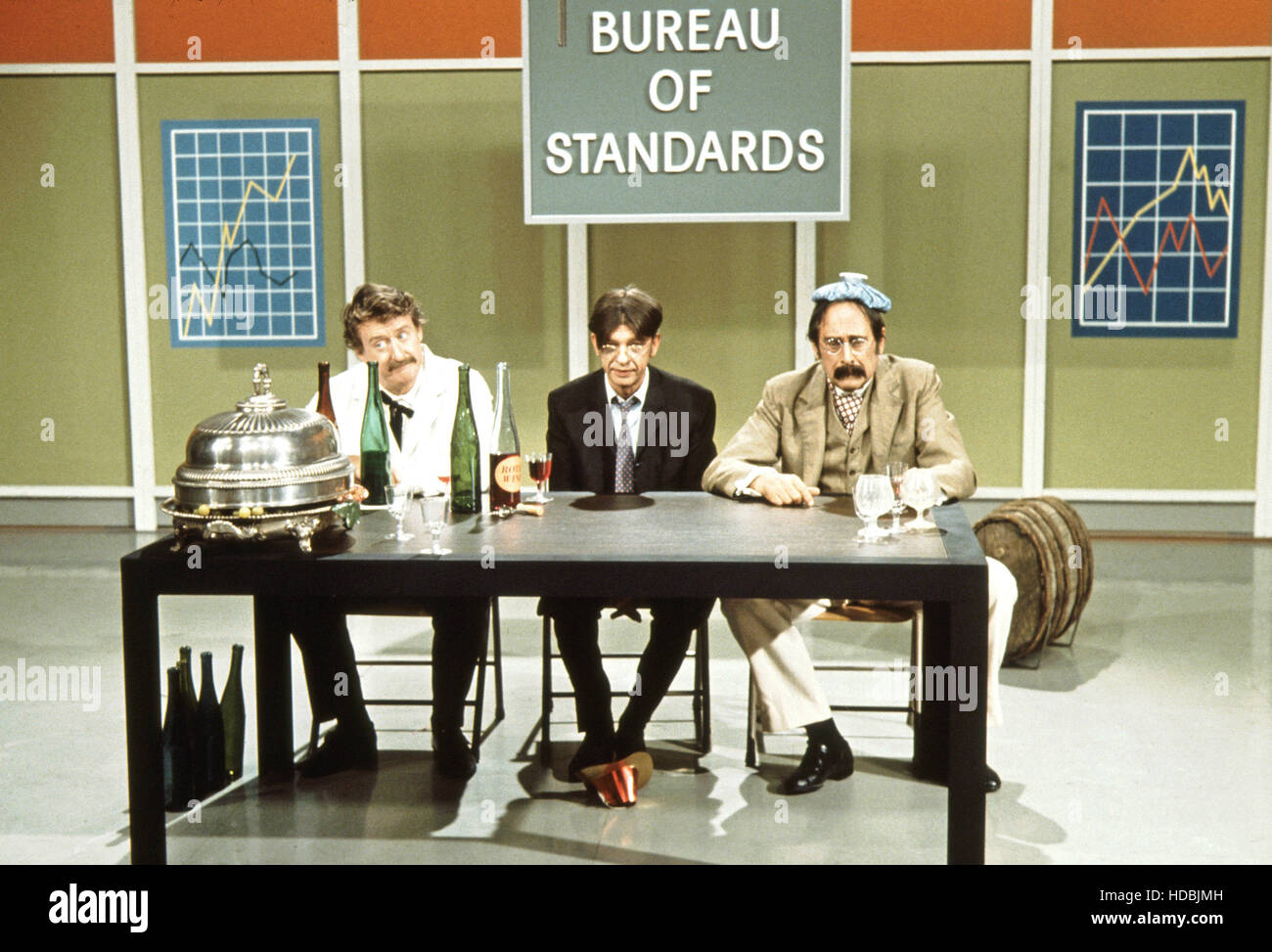 DIE STEVE ALLEN SHOW (v.l.): Tom Poston, Don Knotts, Louis Nye, 1968-70 ...