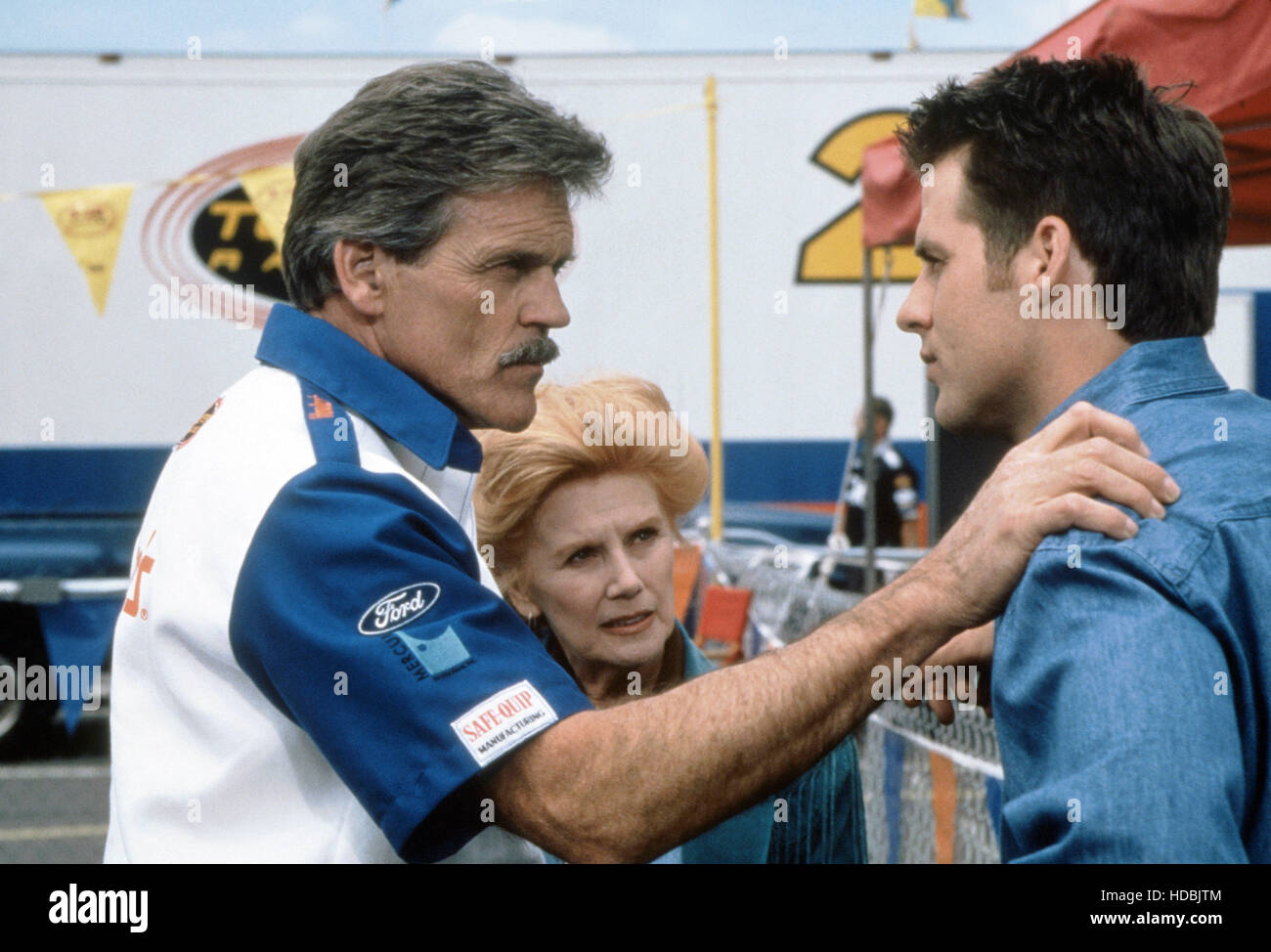 Stahl Streitwagen (v.l.): John Beck, Kathleen Nolan, Ben Browder, 1997 ...