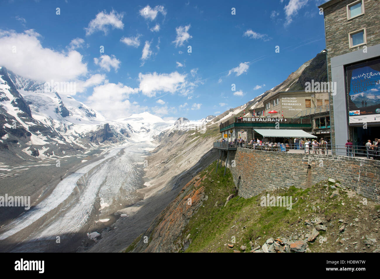 Pasterze-Gletscher am Großglockner Berg, Franz-Josefs-Hoehe ...