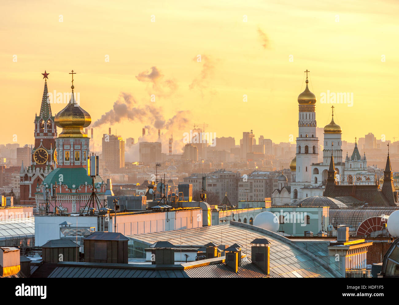 Der Belfried von John das große Russland, Moskau und Aussicht des ...