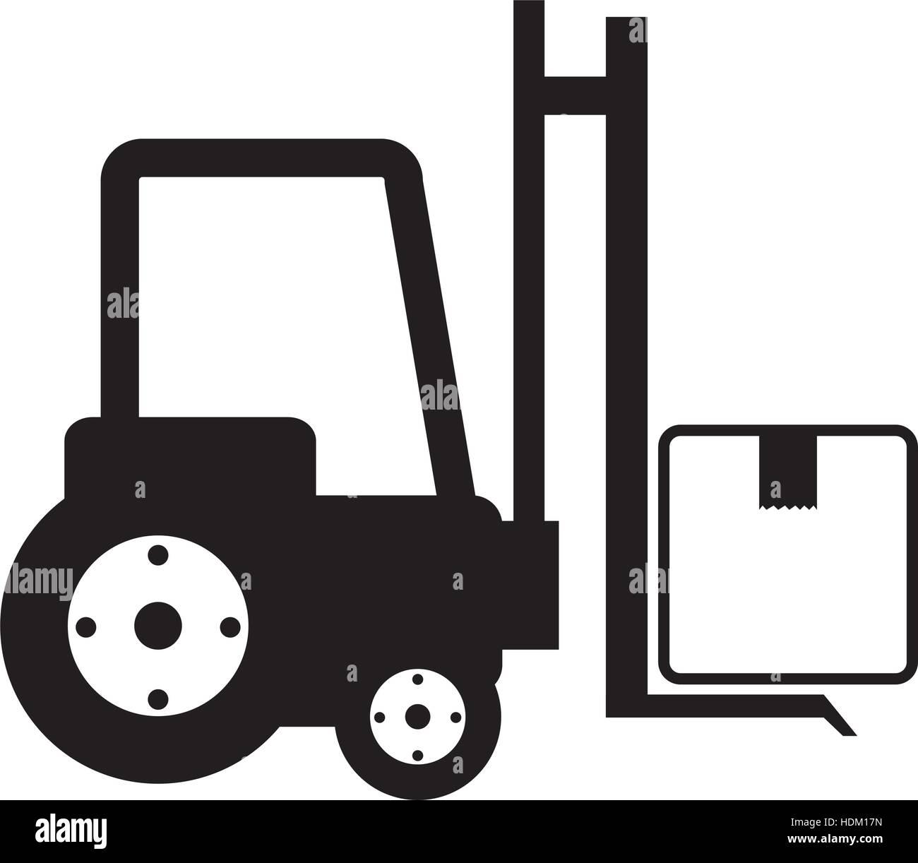 Gabelstapler-Fahrzeug isoliert Symbol Vektor-Illustration-design Stock ...