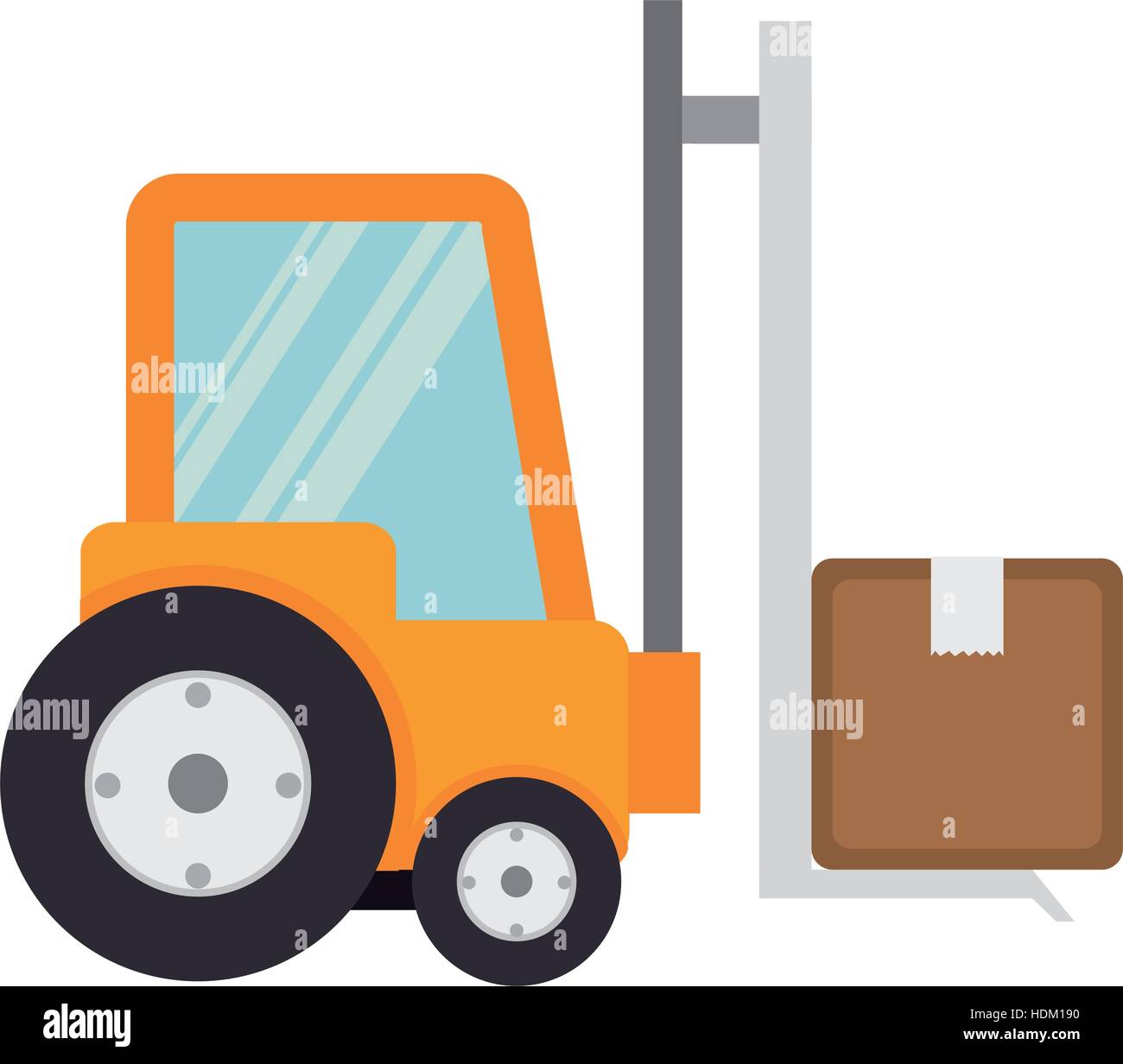 Gabelstapler-Fahrzeug isoliert Symbol Vektor-Illustration-design Stock ...