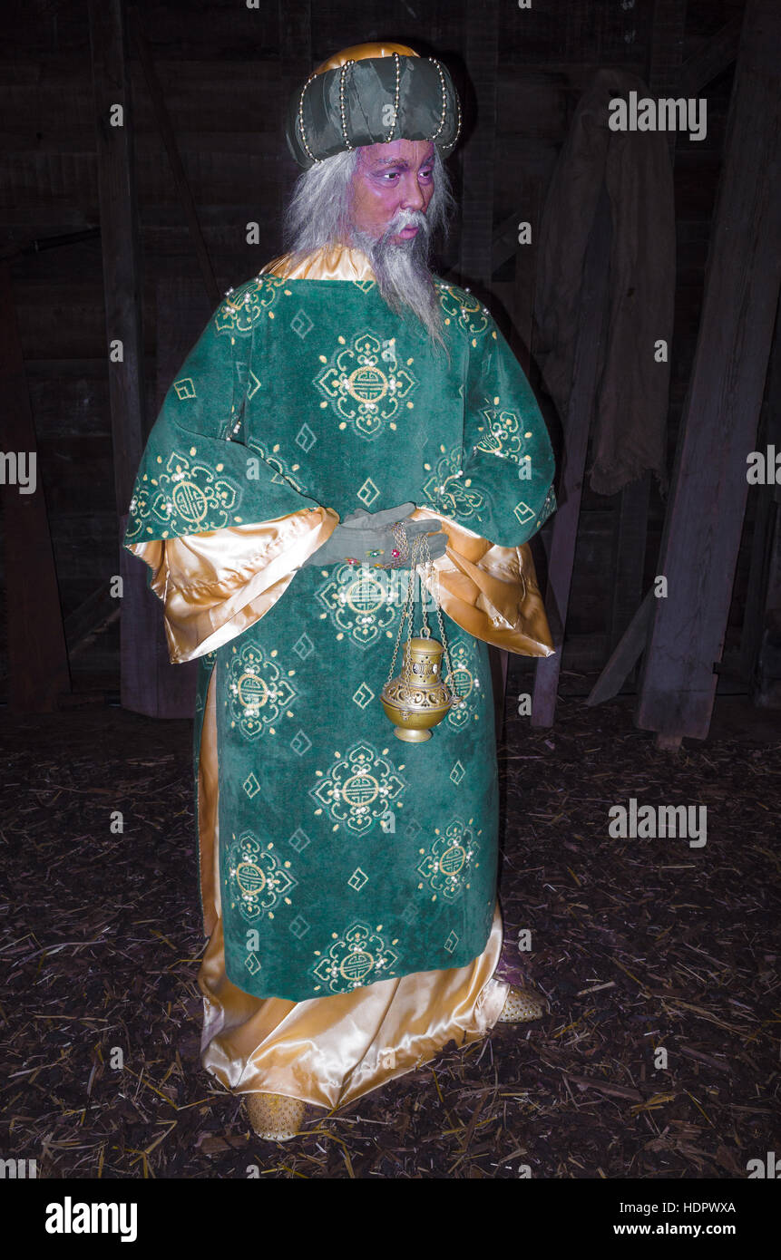 Einer der Heiligen drei Könige (Astrologe, König, weiser Mann) in der ...