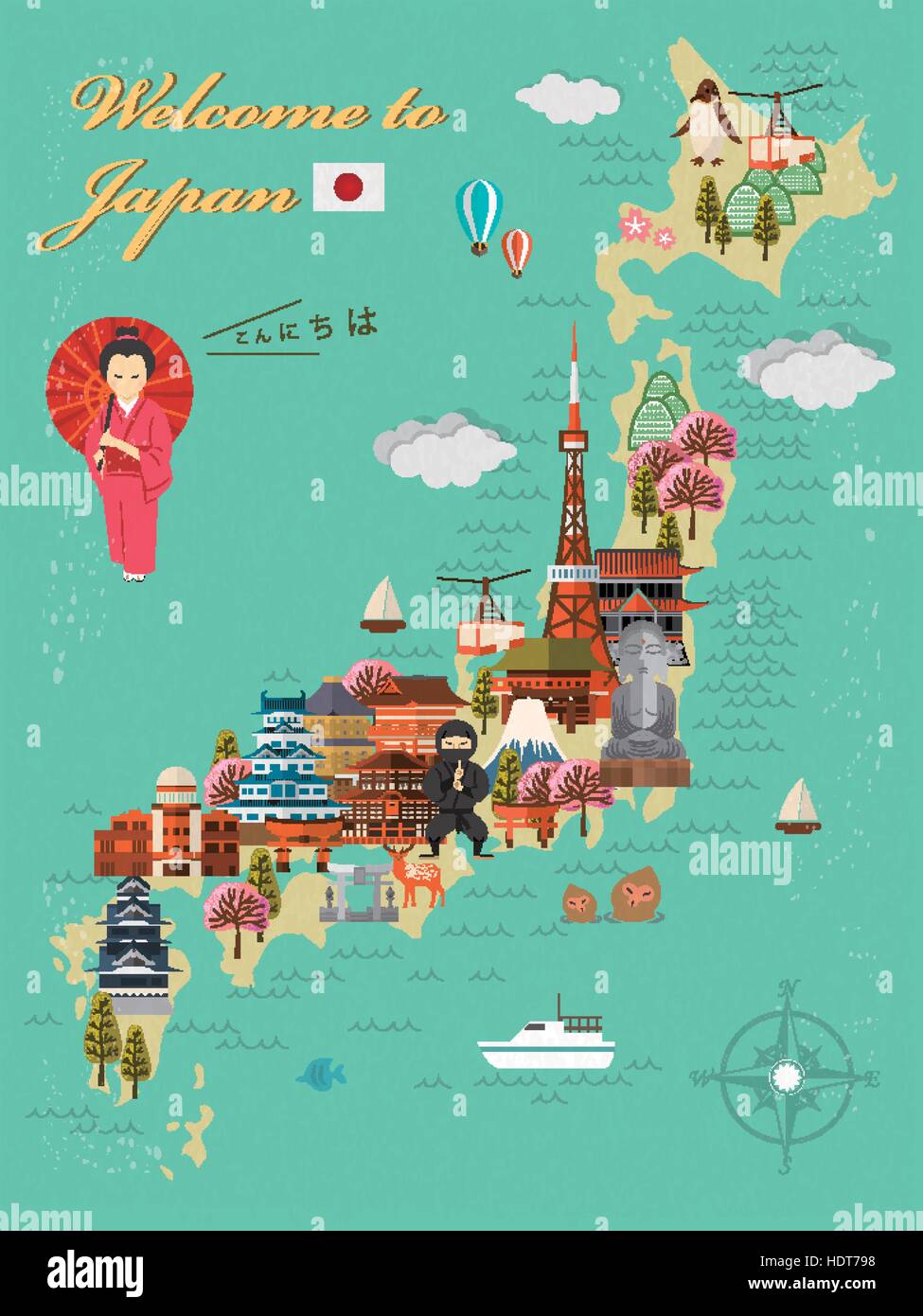 Asia japan tokyo train map Stock-Vektorgrafiken kaufen - Alamy