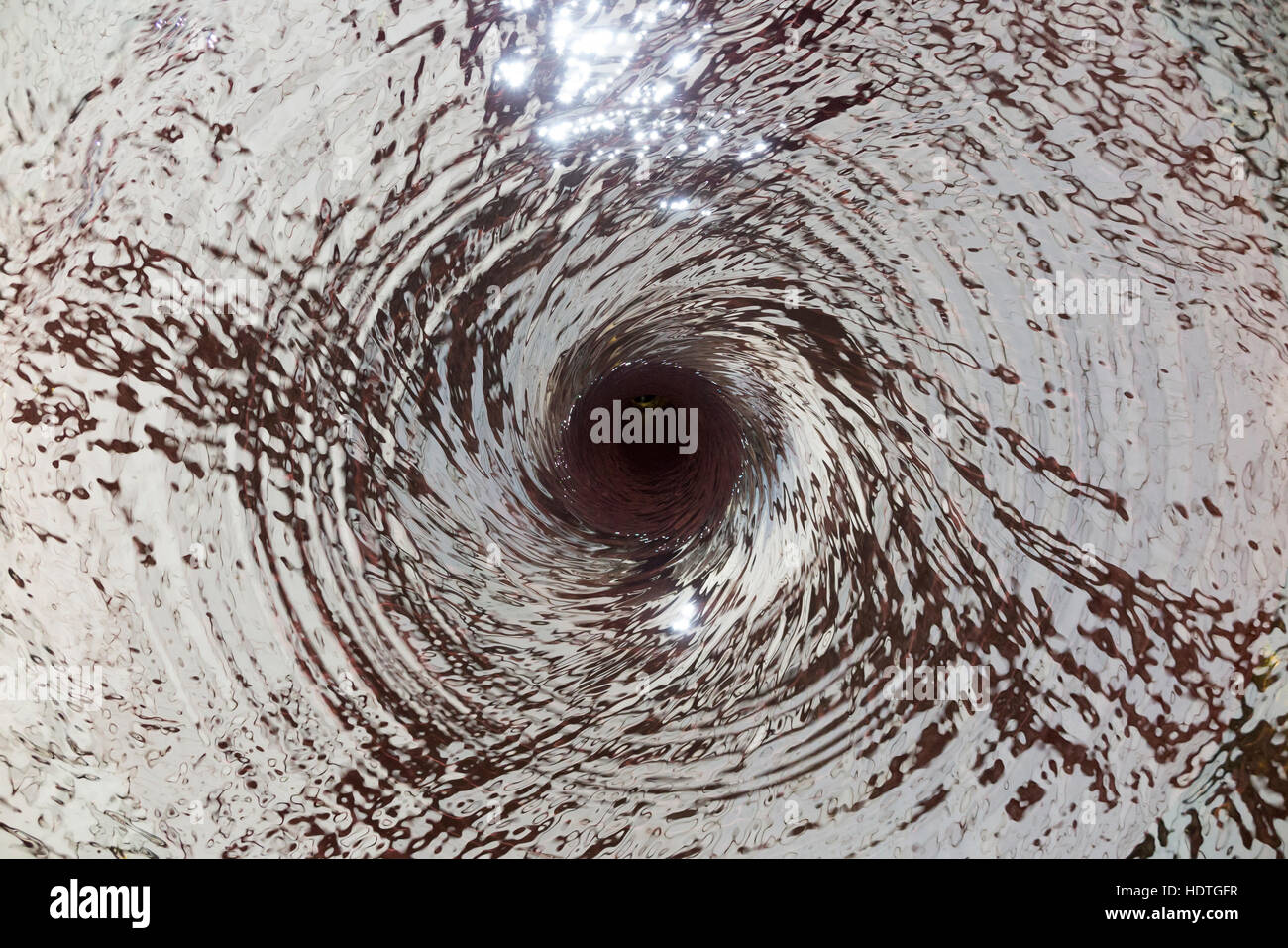 Wasser Vortex / ablassen / Entwässerung entfernt/Flüssigkeit Spirale ...