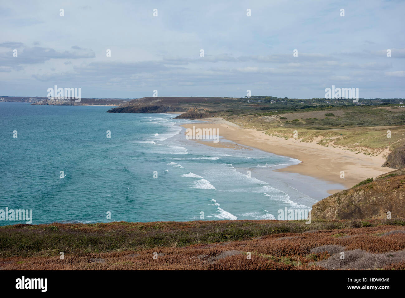 Plage De La Palue, Crozon Halbinsel, Bretagne, Frankreich ...