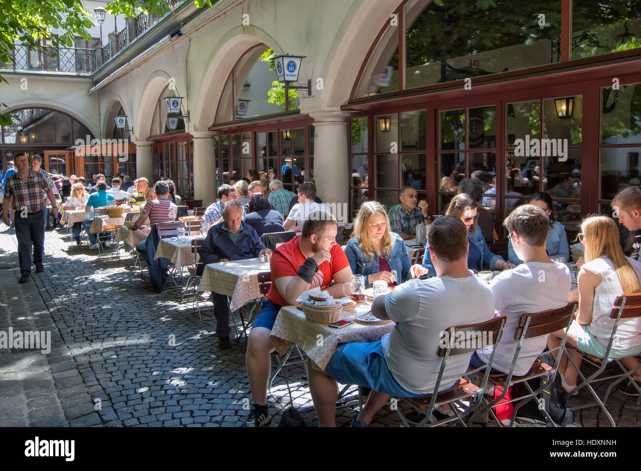Bierhaus Hofbrauhaus, München Stockfotografie - Alamy