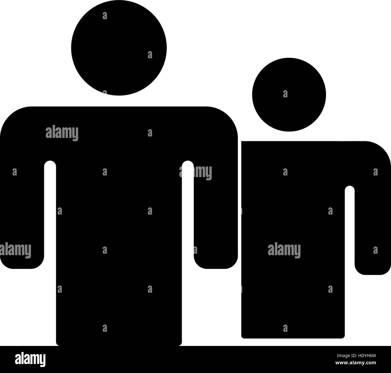 Freunde-Symbol-Vektor-Illustration isoliert auf weißem Hintergrund ...