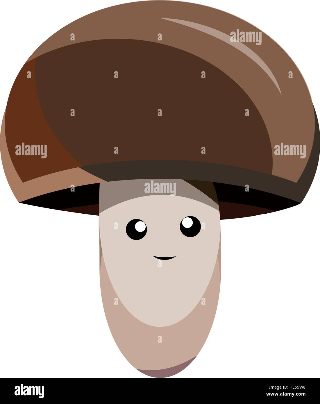 Cartoon-Pilz, der in verschiedenen Vorlagen verwendet werden können ...