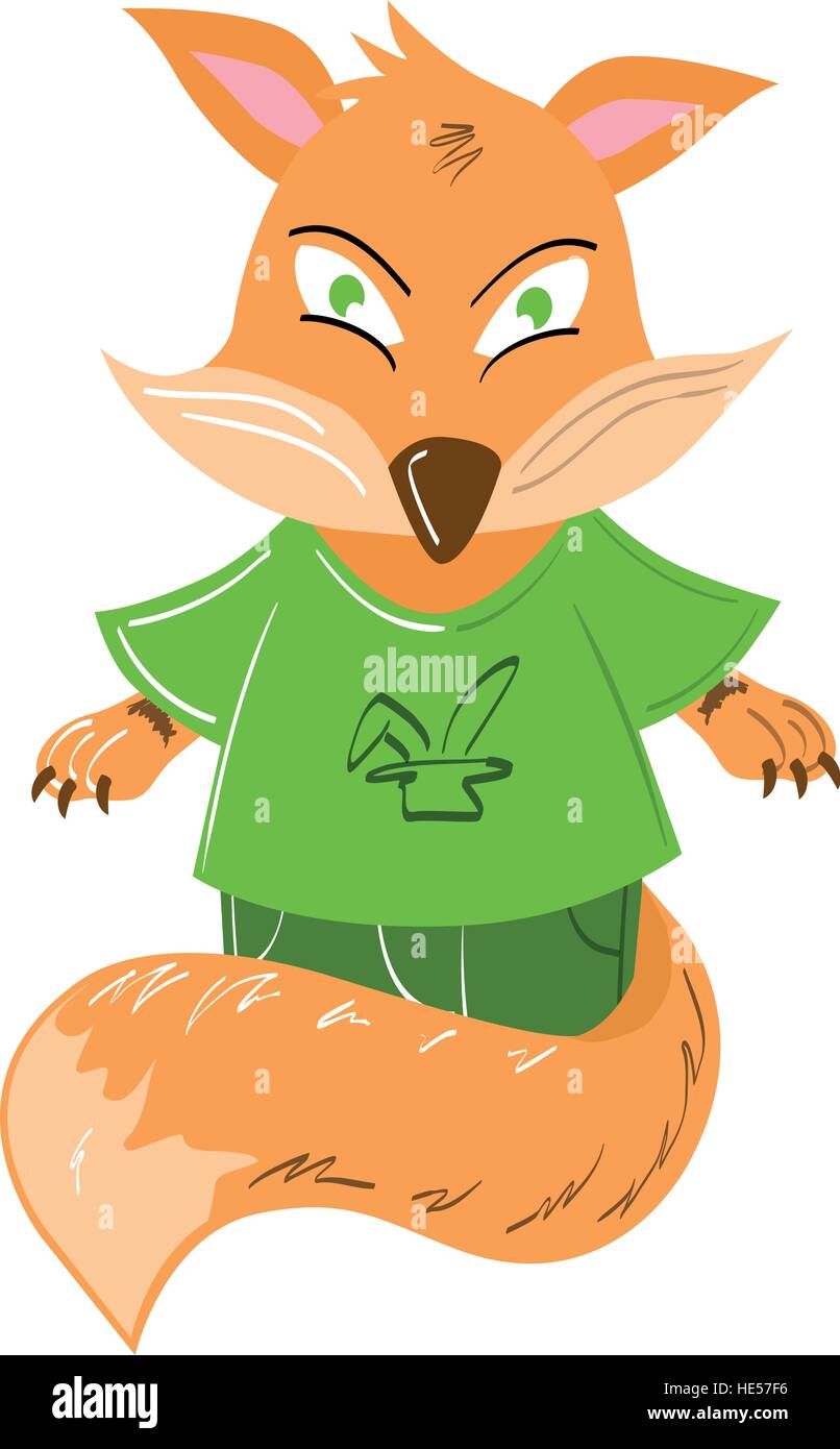 Affe und fuchs Stock-Vektorgrafiken kaufen - Alamy