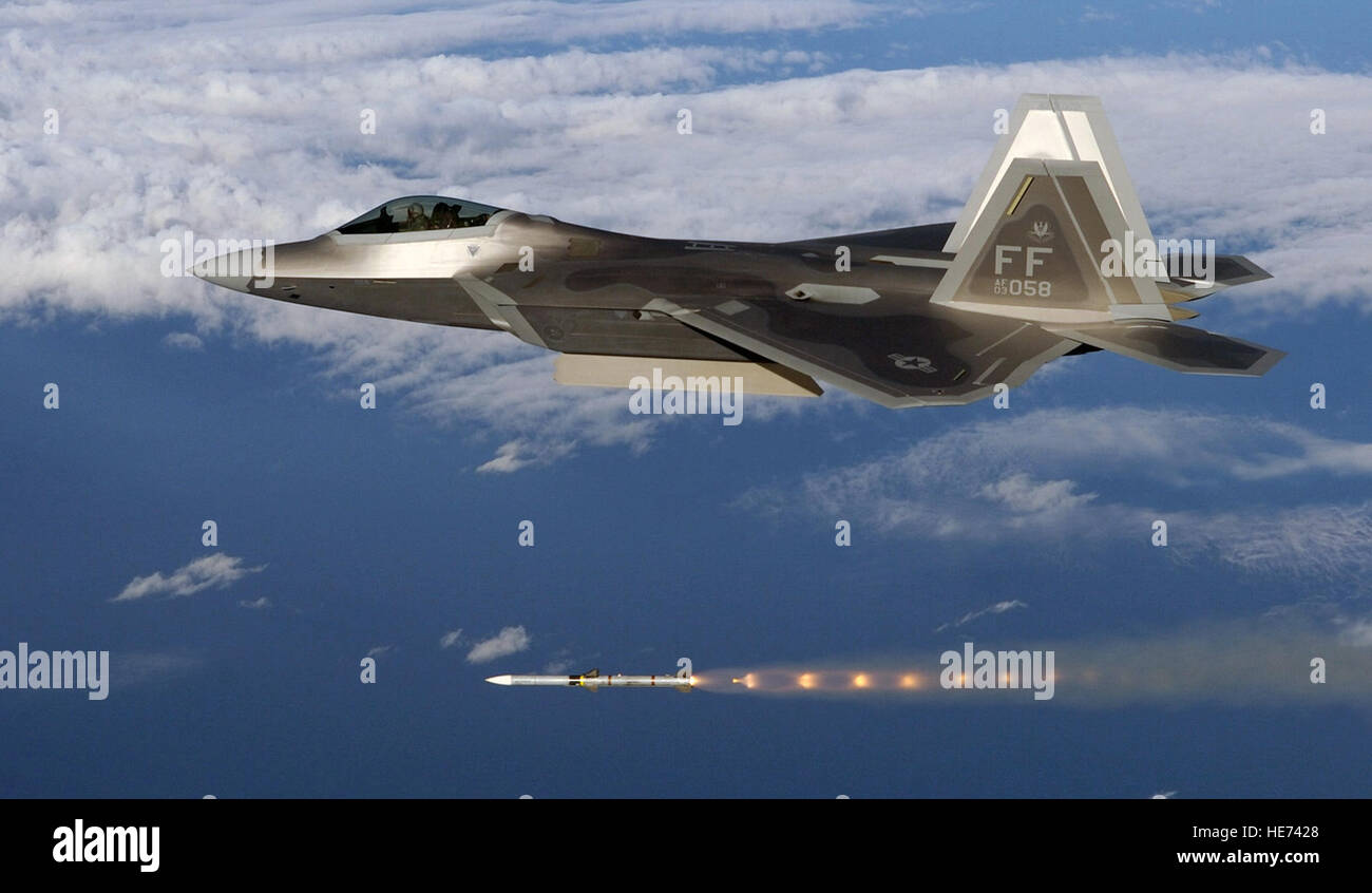 Diese F-22A Raptor aus der 27. Jagdstaffel "Fighting Eagles" am Langley ...