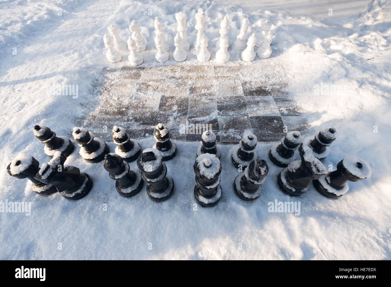 Chess snow -Fotos und -Bildmaterial in hoher Auflösung – Alamy