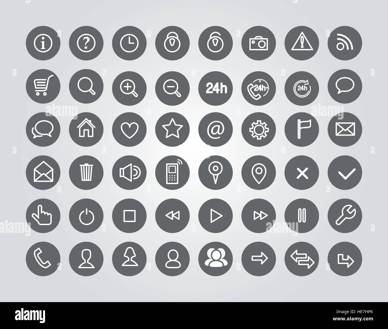 Icon set -Fotos und -Bildmaterial in hoher Auflösung – Alamy