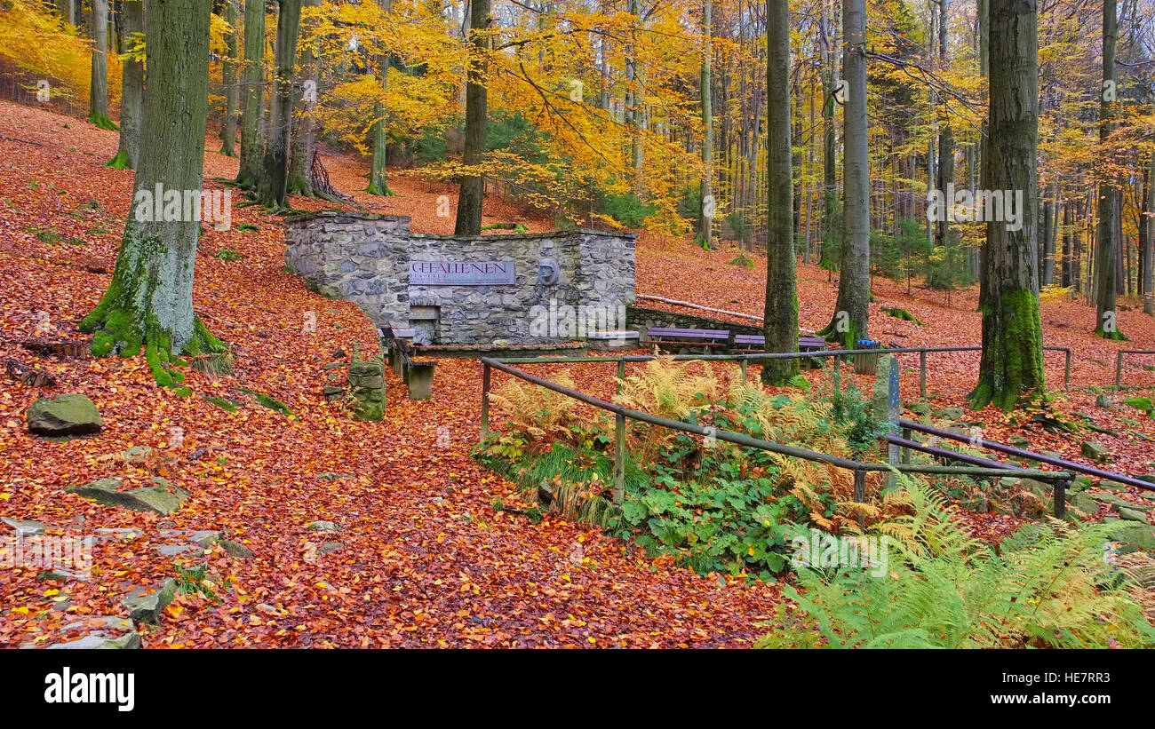 Spreequelle bin Kottmar - Spree Fluss Quelle am Kottmar Berg in Sachsen ...