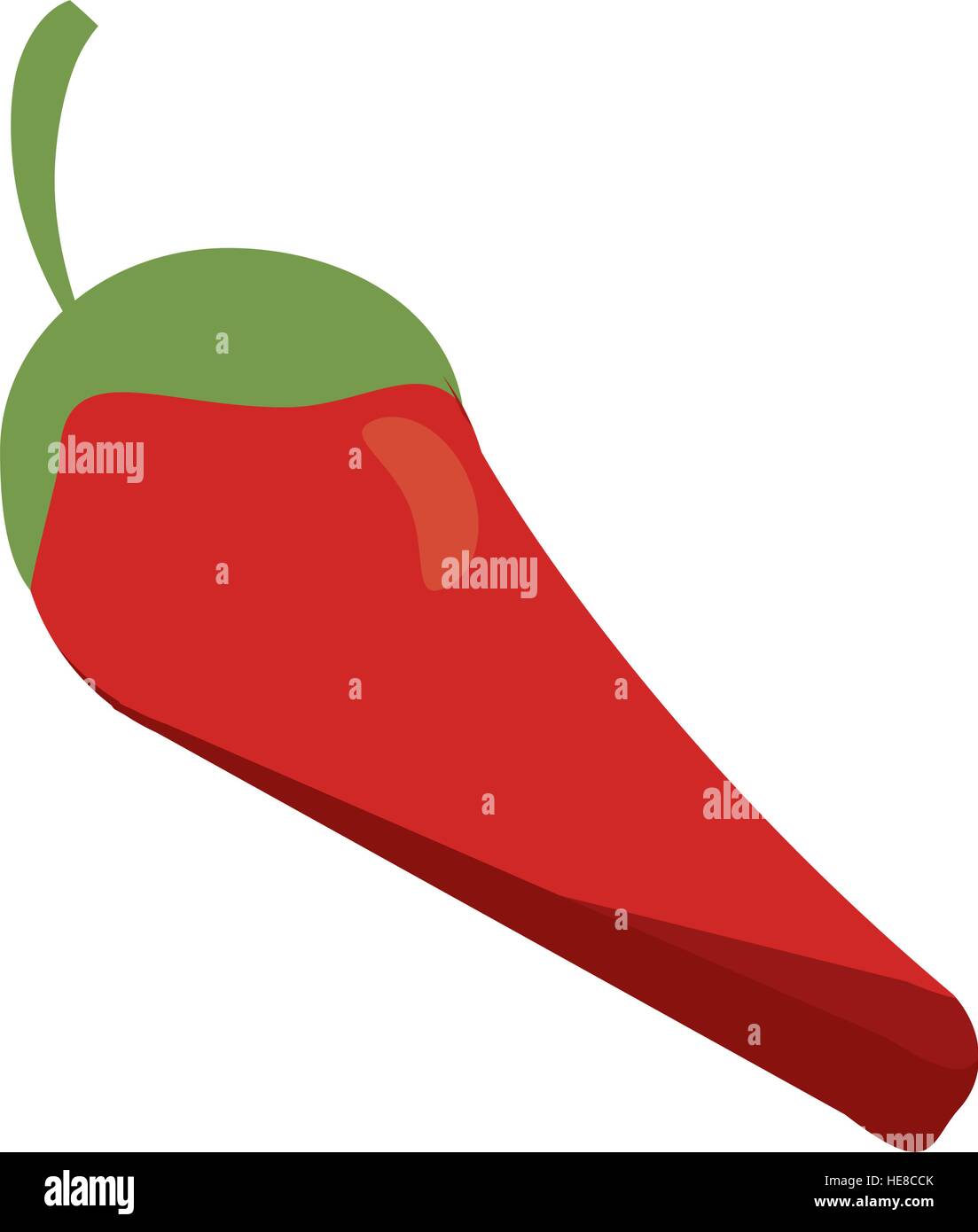Cartoon Chili Pepper Vegetable Icon Stockfotos und -bilder Kaufen - Alamy