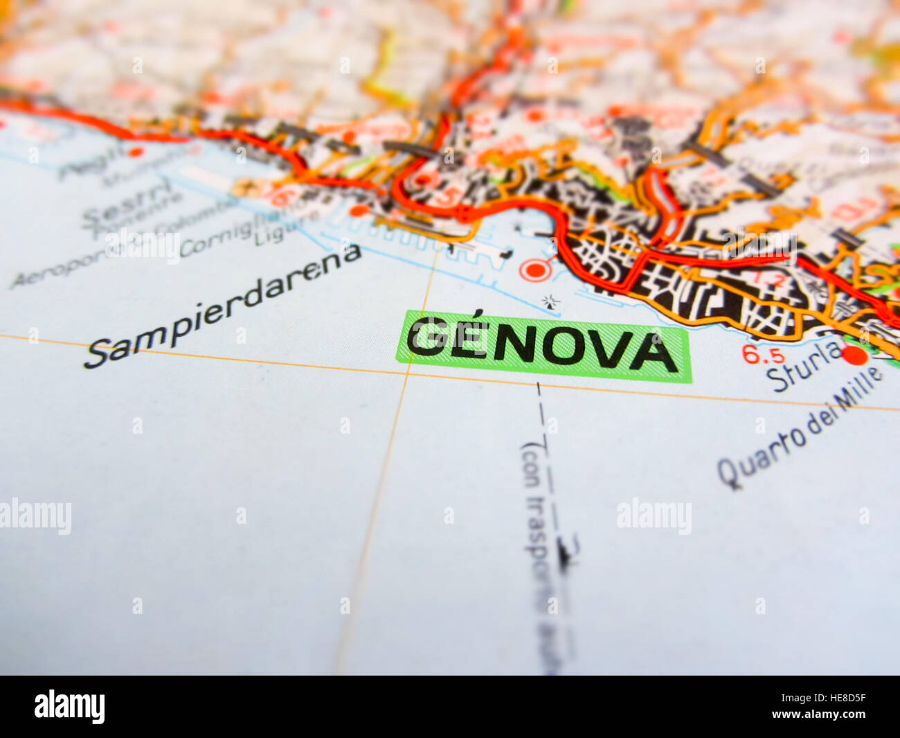 Genova map -Fotos und -Bildmaterial in hoher Auflösung – Alamy