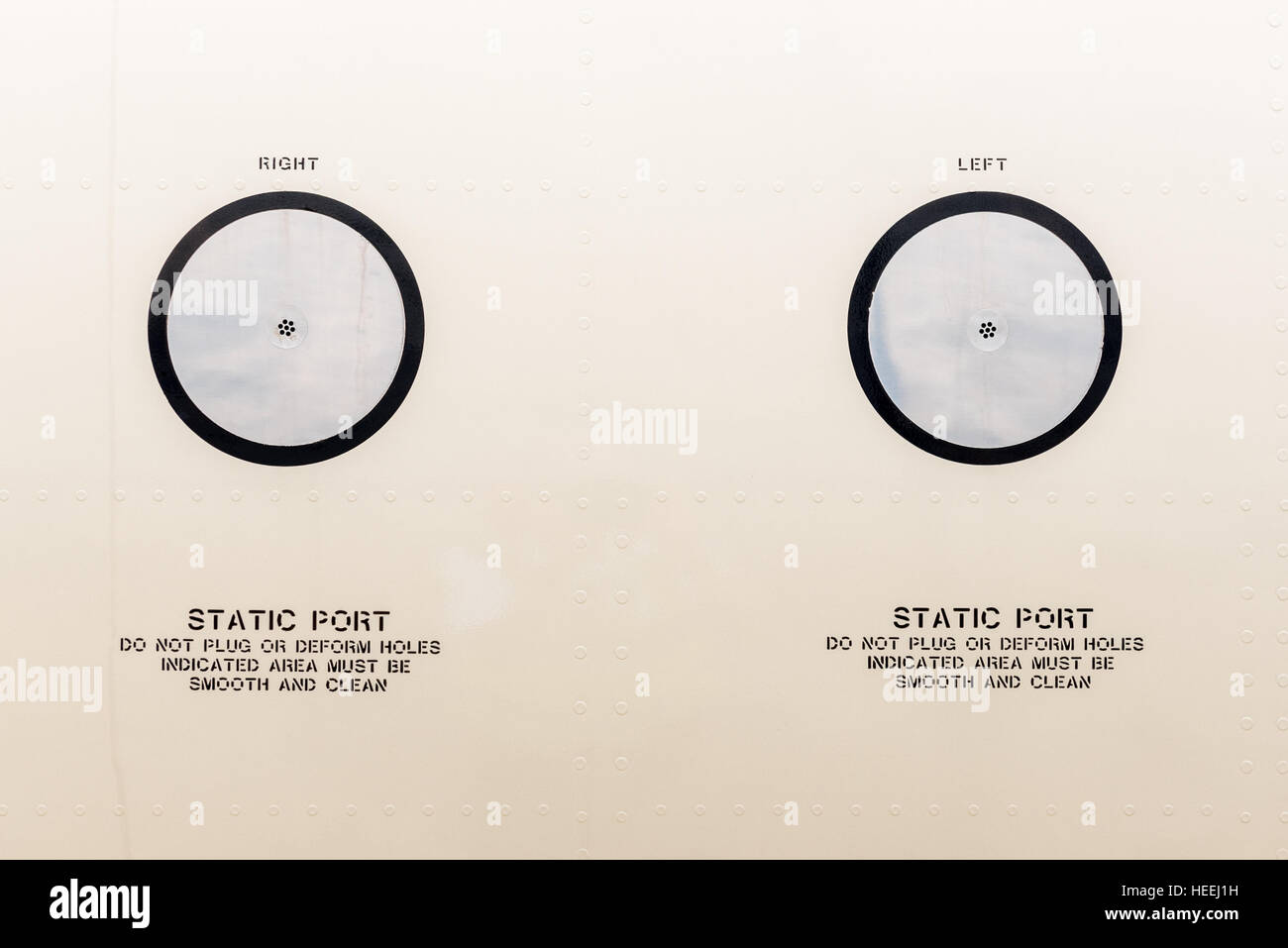 Flugzeug statische ports Stockfotografie - Alamy