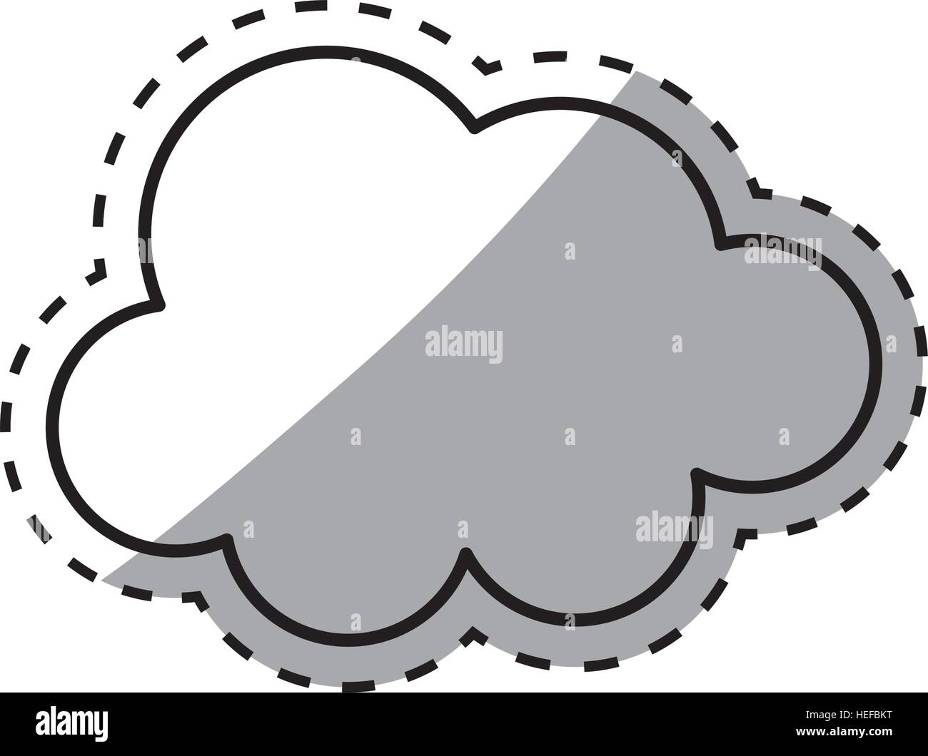 Isolierte Wolke Symbol Symbol Vektor Illustration Grafik-design Stock ...