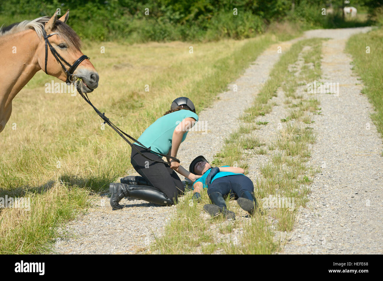 Sturz pferd hilfe -Fotos und -Bildmaterial in hoher Auflösung – Alamy