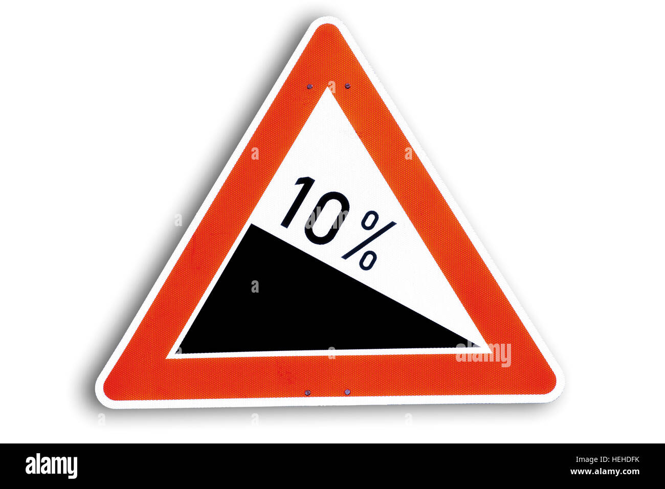 Gefälle Schild Stockfotos und -bilder Kaufen - Alamy