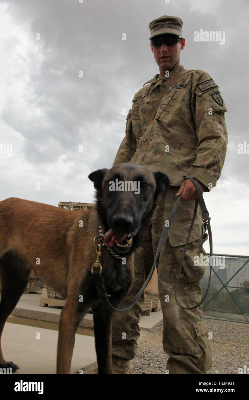 US Army Spc. Eric Neher, Infanterist auf Baker Company, 3rd Battalion ...