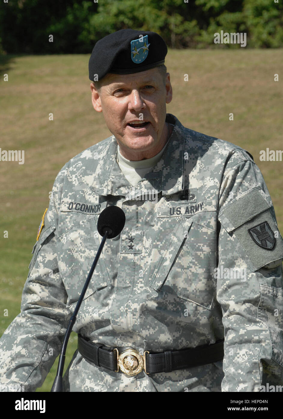 Generalmajor John R. O'Connor, 21. Theater Sustainment Command ...