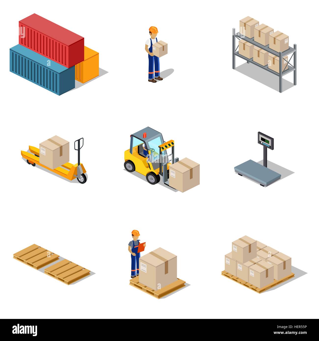 Warehouse building logistic icon -Fotos und -Bildmaterial in hoher ...