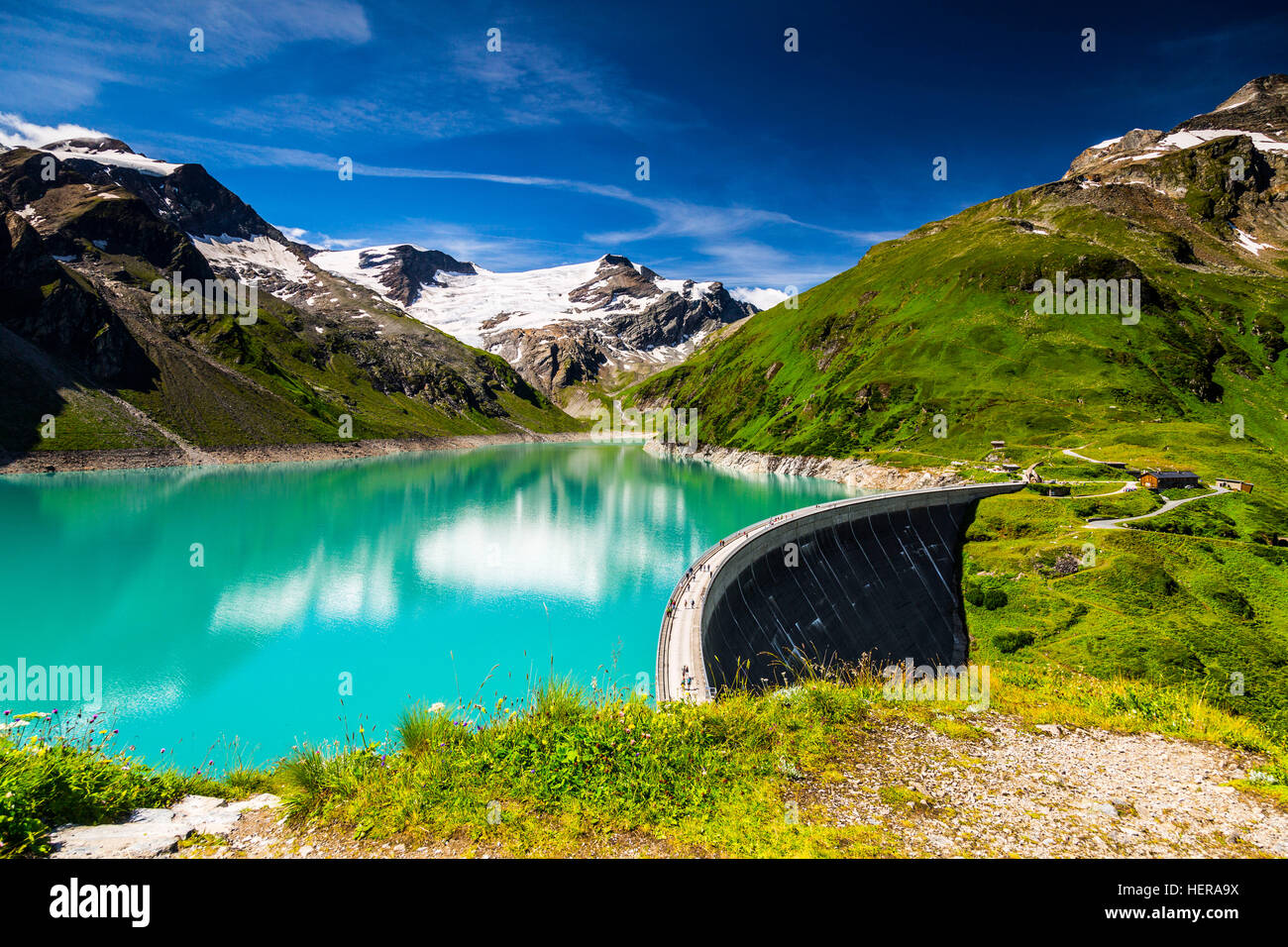 Kaprun moserboden water high reservoir mountain lake mountain reservoir ...