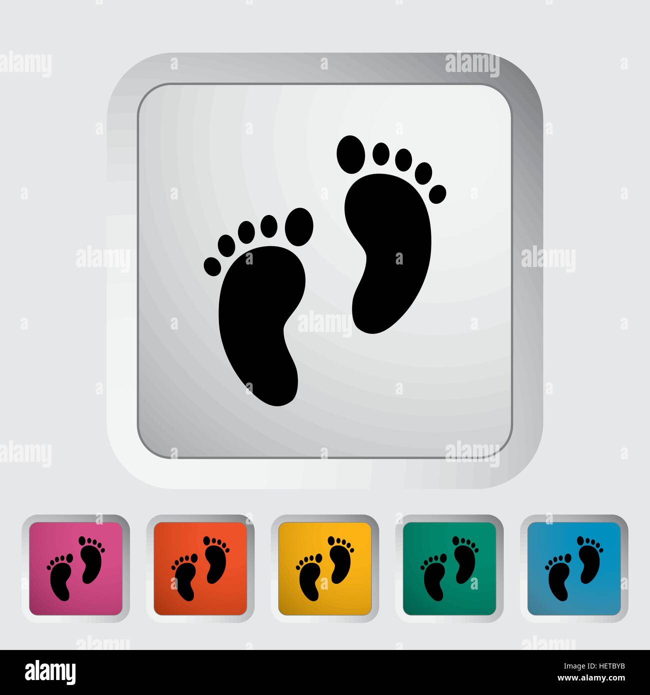 Fuß-Symbol-Symbol. Flache Vektor zugehörige Symbol für Web und mobile ...