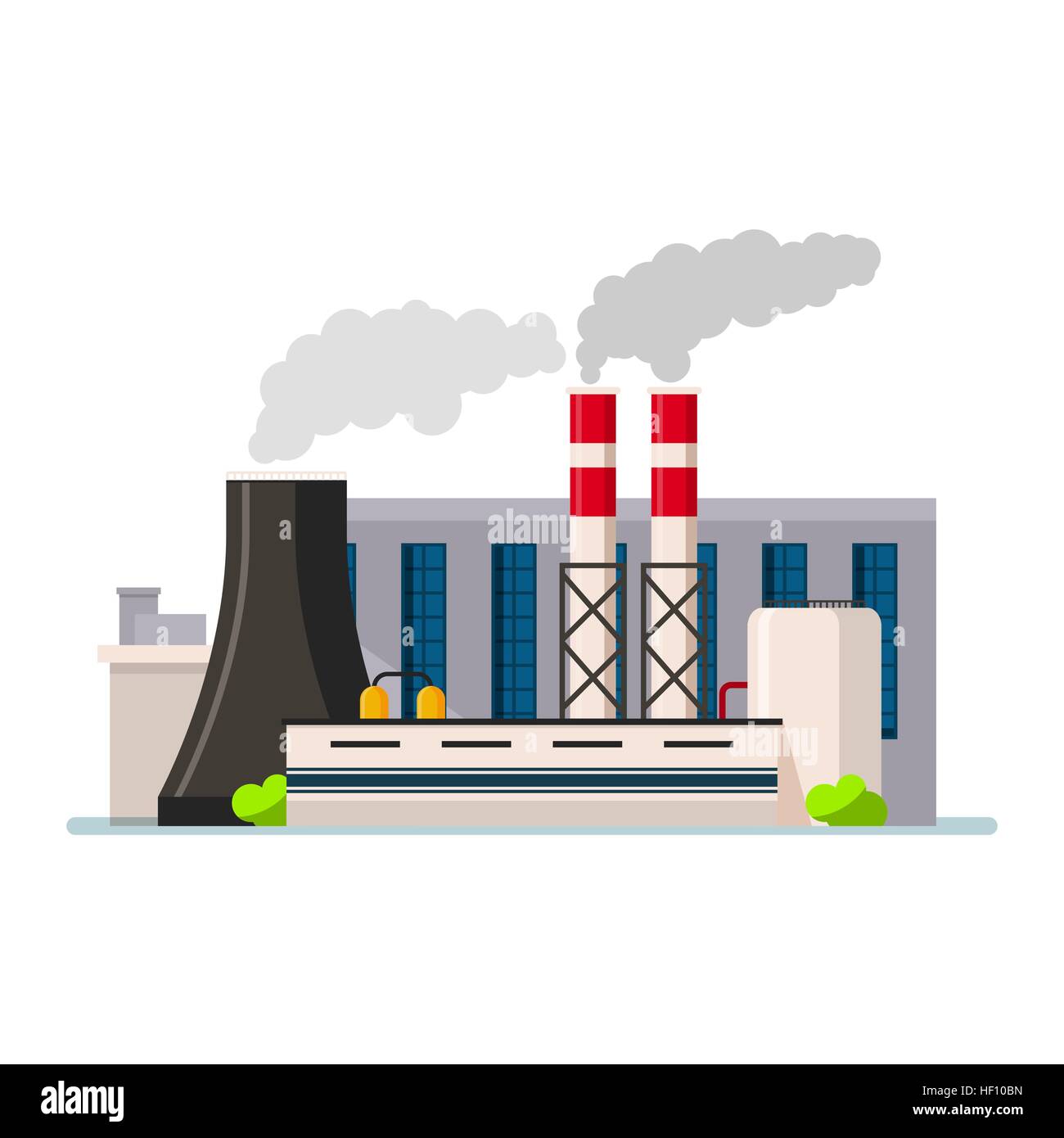 Factory building cartoon icon -Fotos und -Bildmaterial in hoher ...