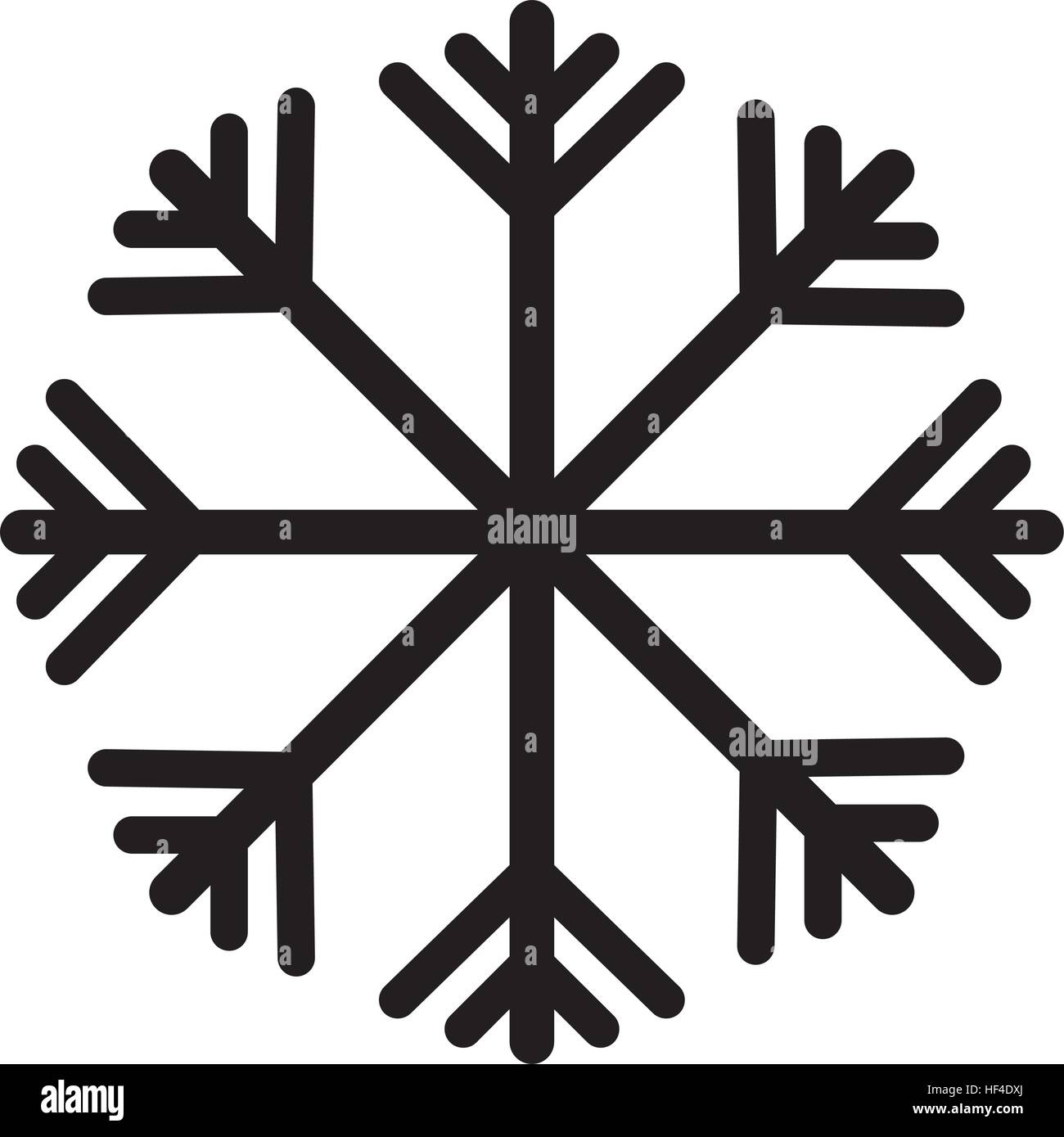 Schneeflocke Klima Zeichen Symbol Vektor Illustration-design Stock ...