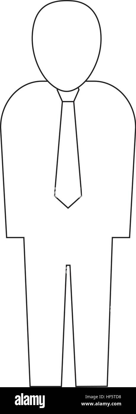 Geschäftsmann executive Piktogramm Symbol Vektor Illustration Grafik ...