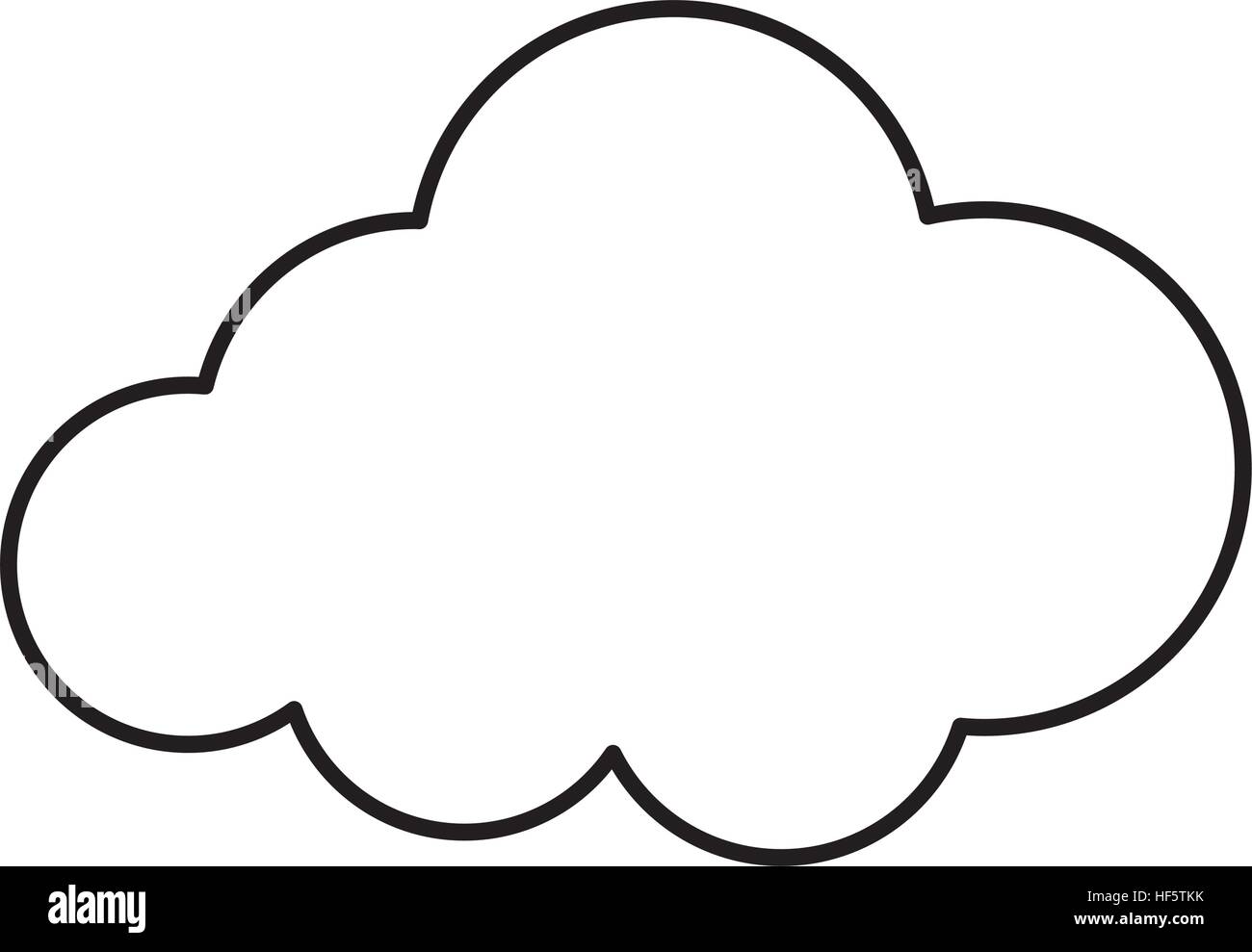 Isolierte Wolke symbol Stock-Vektorgrafik - Alamy