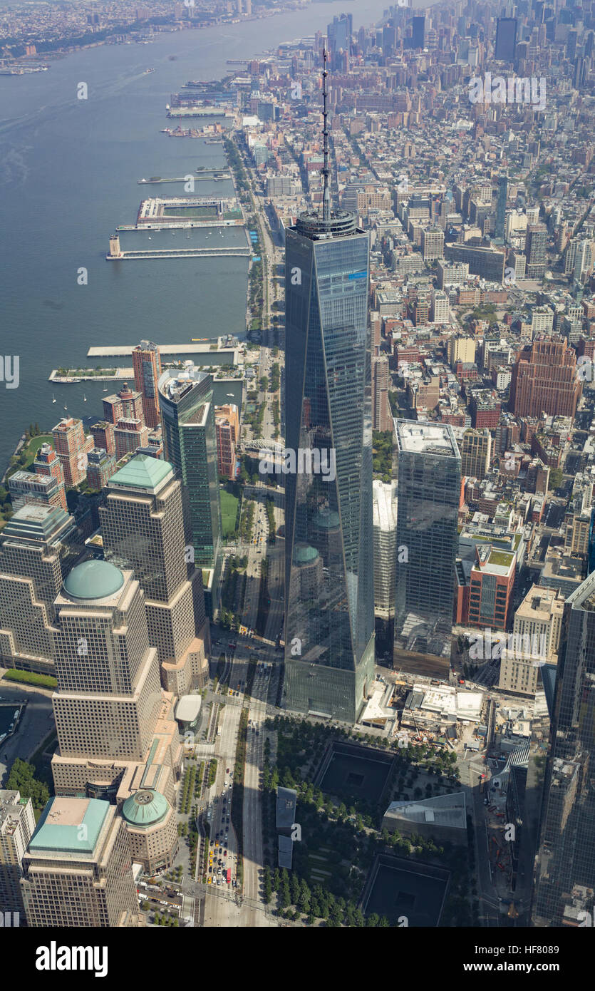 Zoll- und Grenzschutzbehörde zurück zu der Freedom Tower auf dem World ...