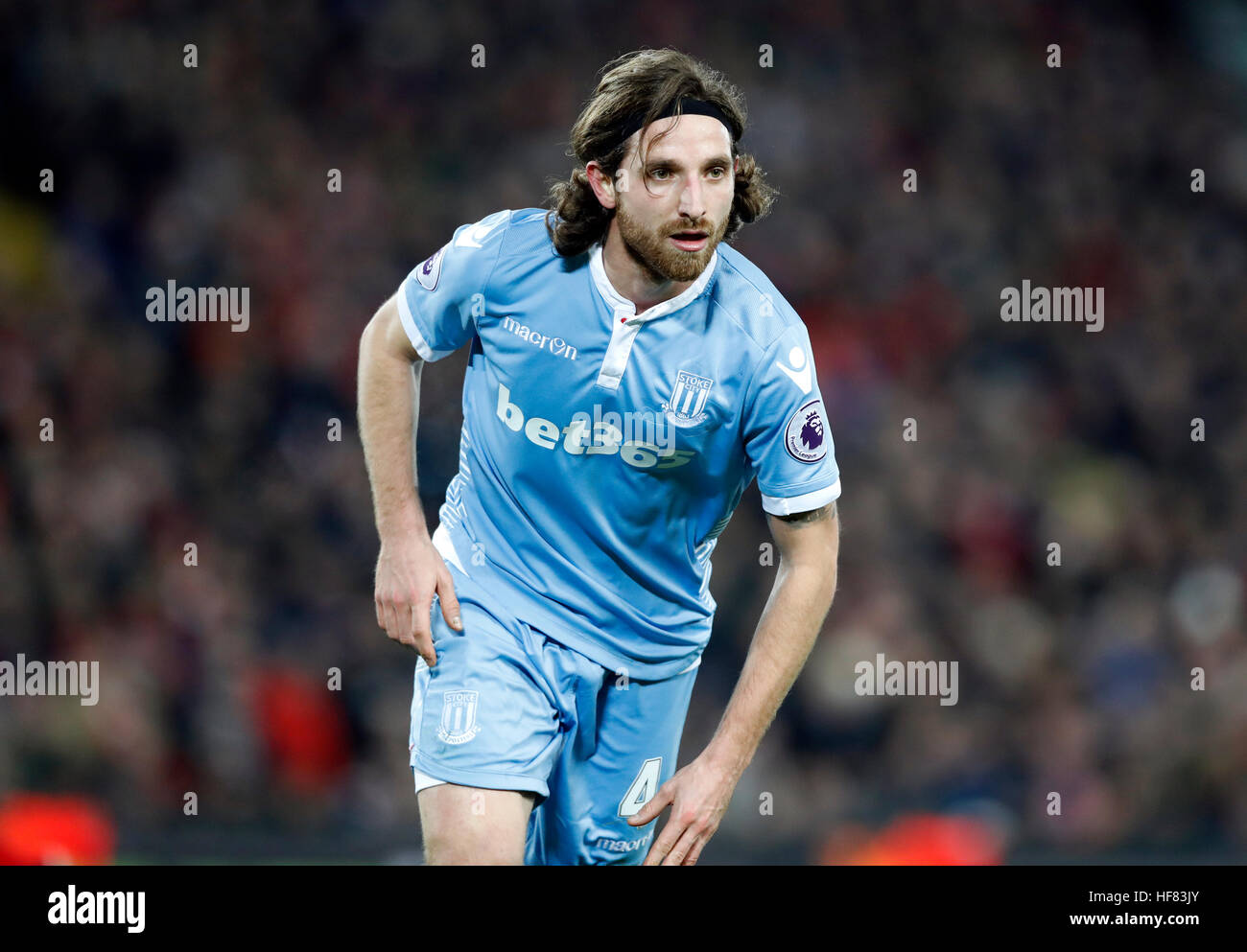 Schüren Sie Stadt Joe Allen in Aktion während der Premier-League-Spiel ...
