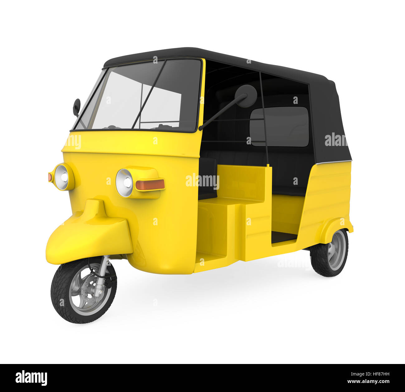 Tuk Tuk Motorisiertes Rikscha Dreiradtaxifahrzeug Ausgeschnittene ...