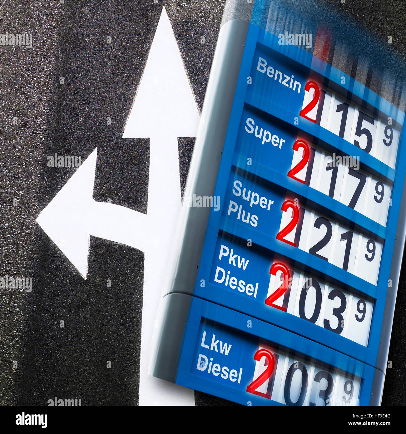 Die Benzinpreise Steigen Stockfotos und -bilder Kaufen - Seite 2 - Alamy