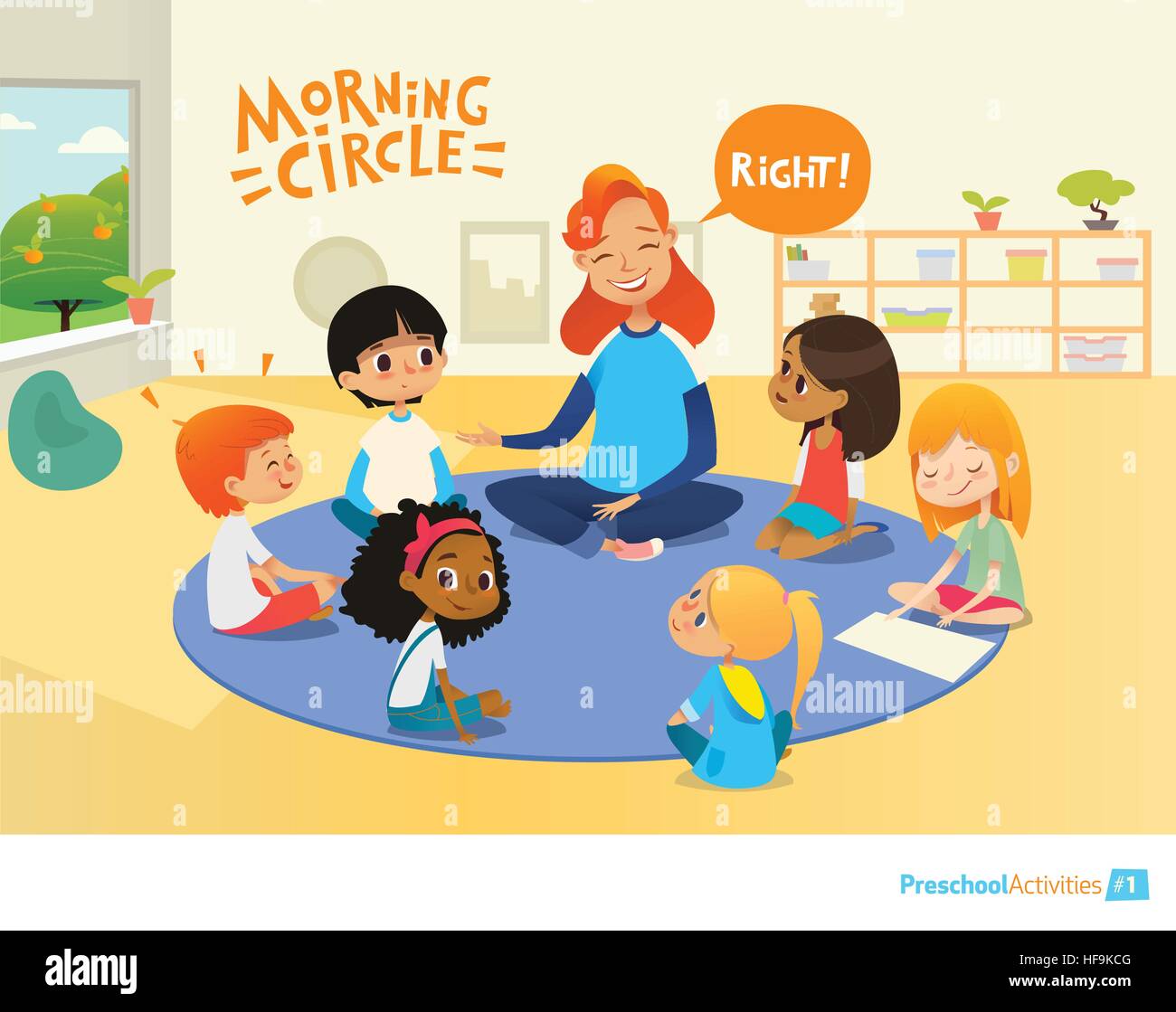 Vorschul Klassenzimmer Clipart