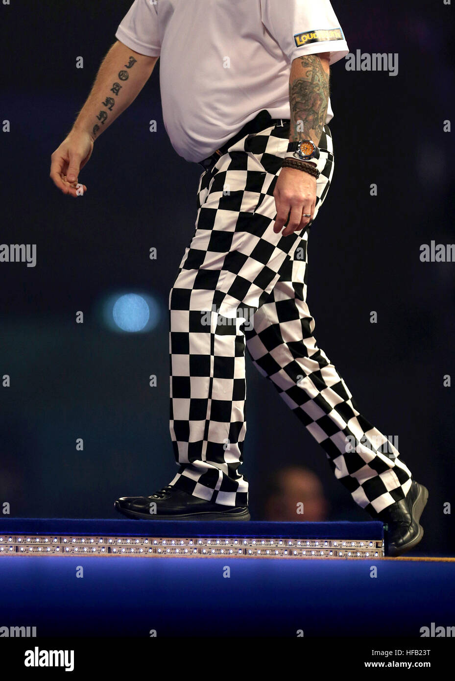 Gesamtansicht von Peter Wright Hose tagsüber zwölf der William Hill ...