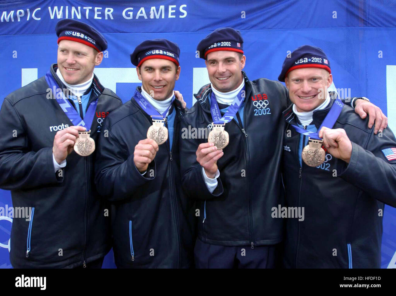 (L, R) Team USA-2, Dan Steele, Brian Shimer und Welt Klasse Athleten ...