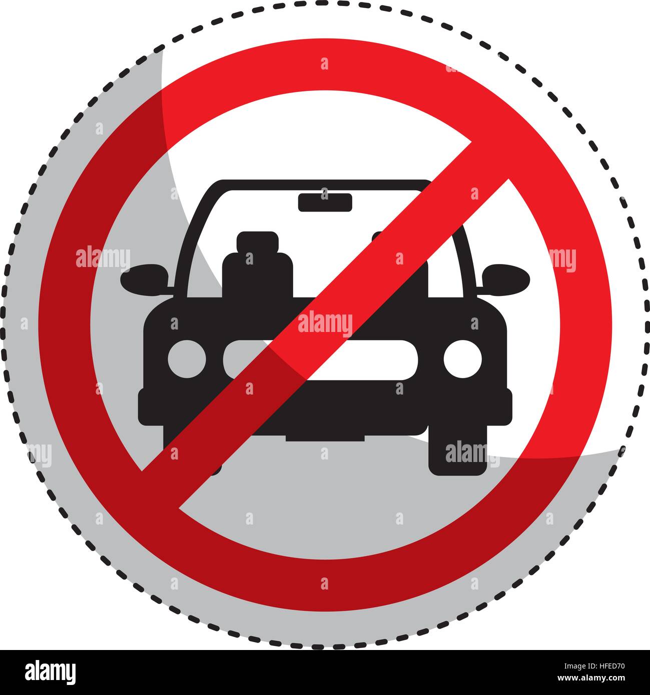 Parken verboten Zeichen isoliert-Symbol-Vektor-Illustration-design ...