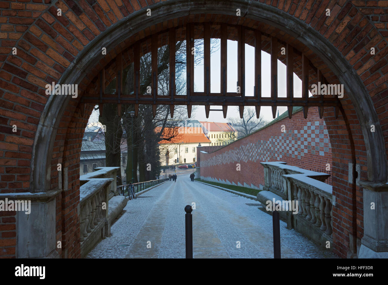 Wappen der Gate-Eingang zum Wawel-Hügel-Krakau Polen Stockfotografie ...