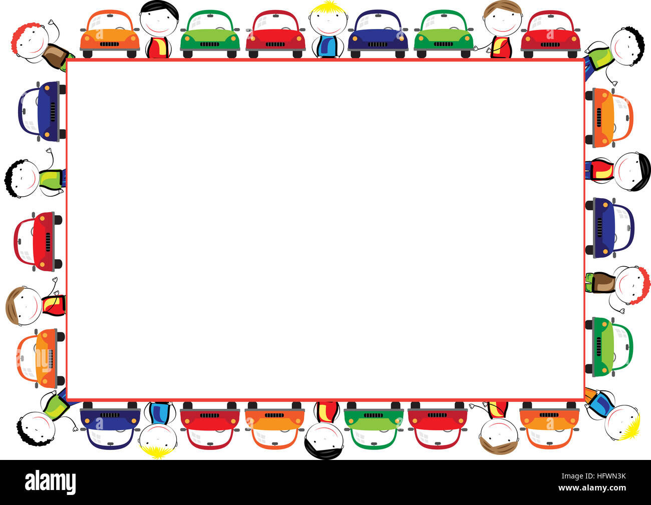 Farbige Rahmen für Kinder Stockfotografie - Alamy