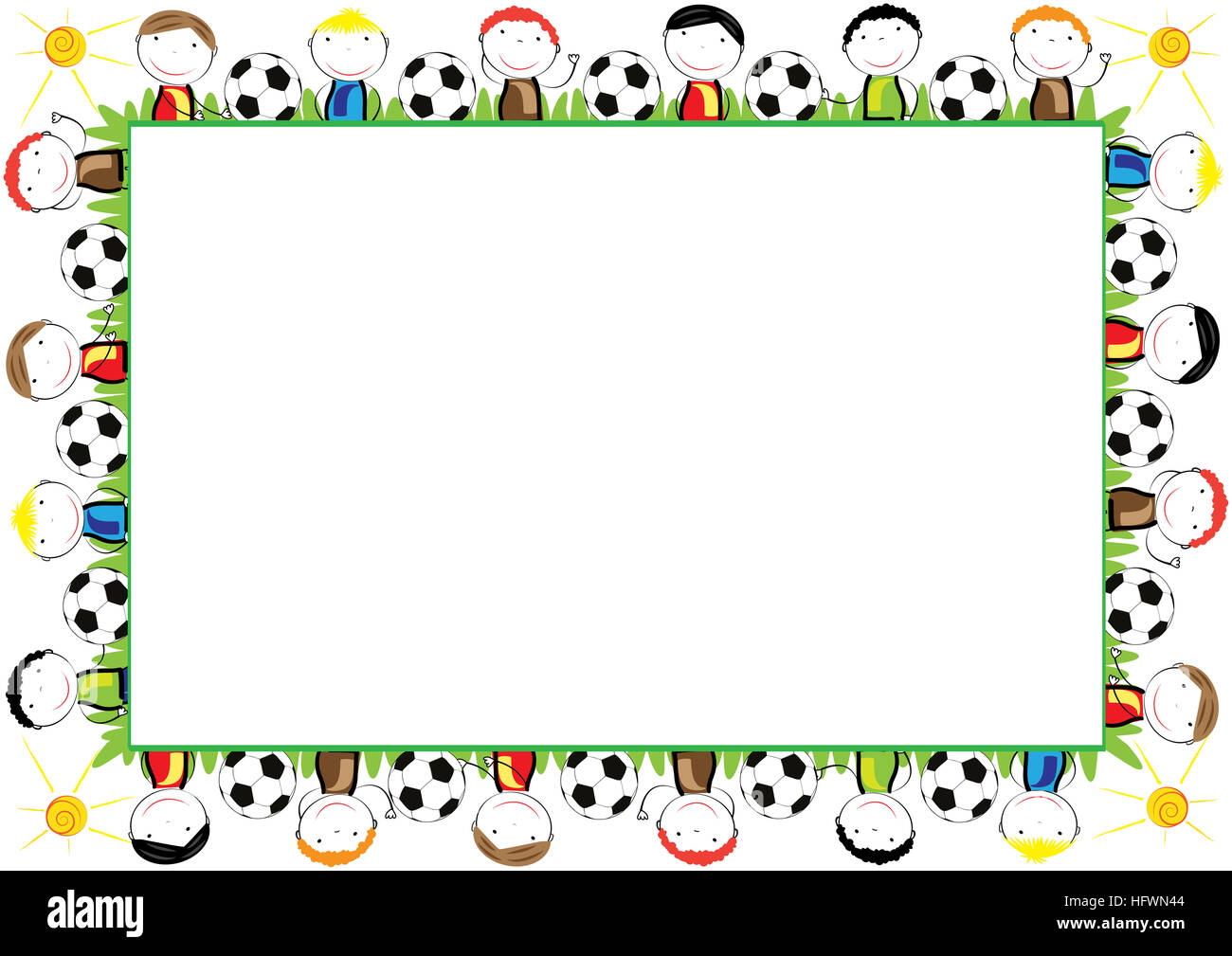 Farbige Rahmen für Kinder Stockfotografie - Alamy
