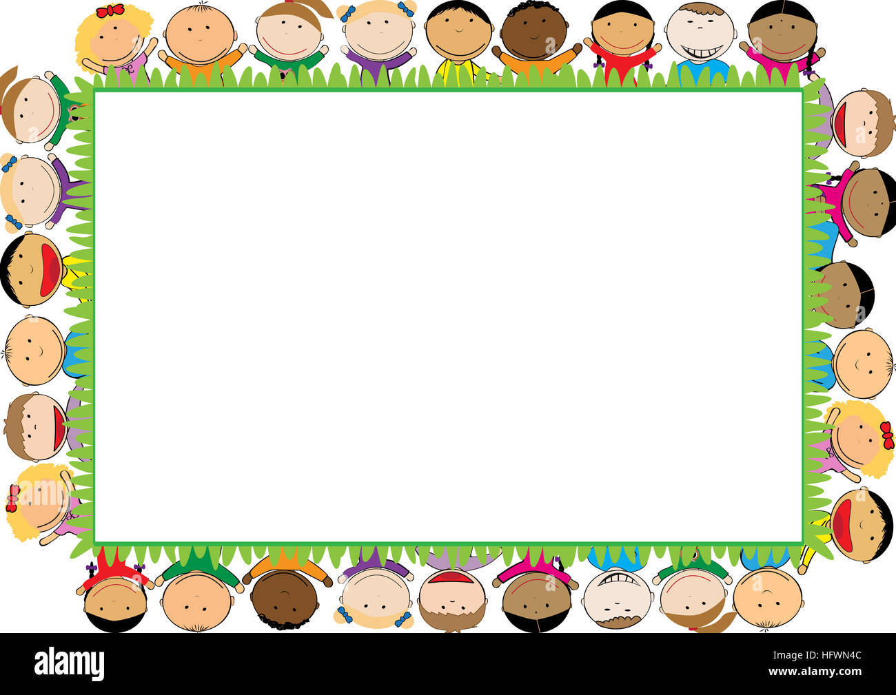 Farbige Rahmen für Kinder Stockfotografie - Alamy