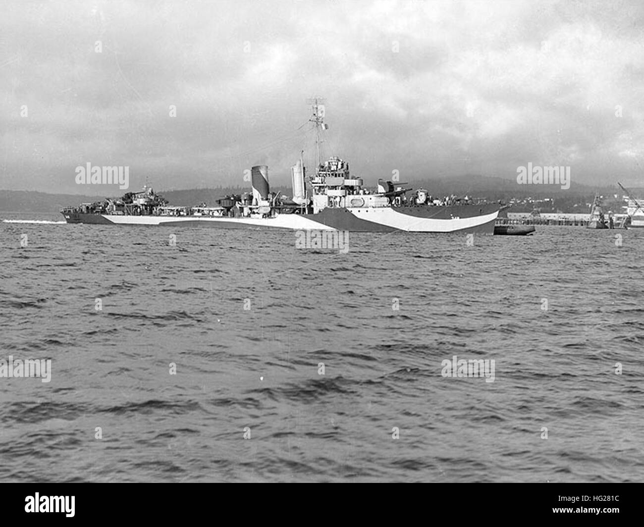 USS Farragut (DD-348) aus dem Puget Sound Navy Yard in Bremerton ...