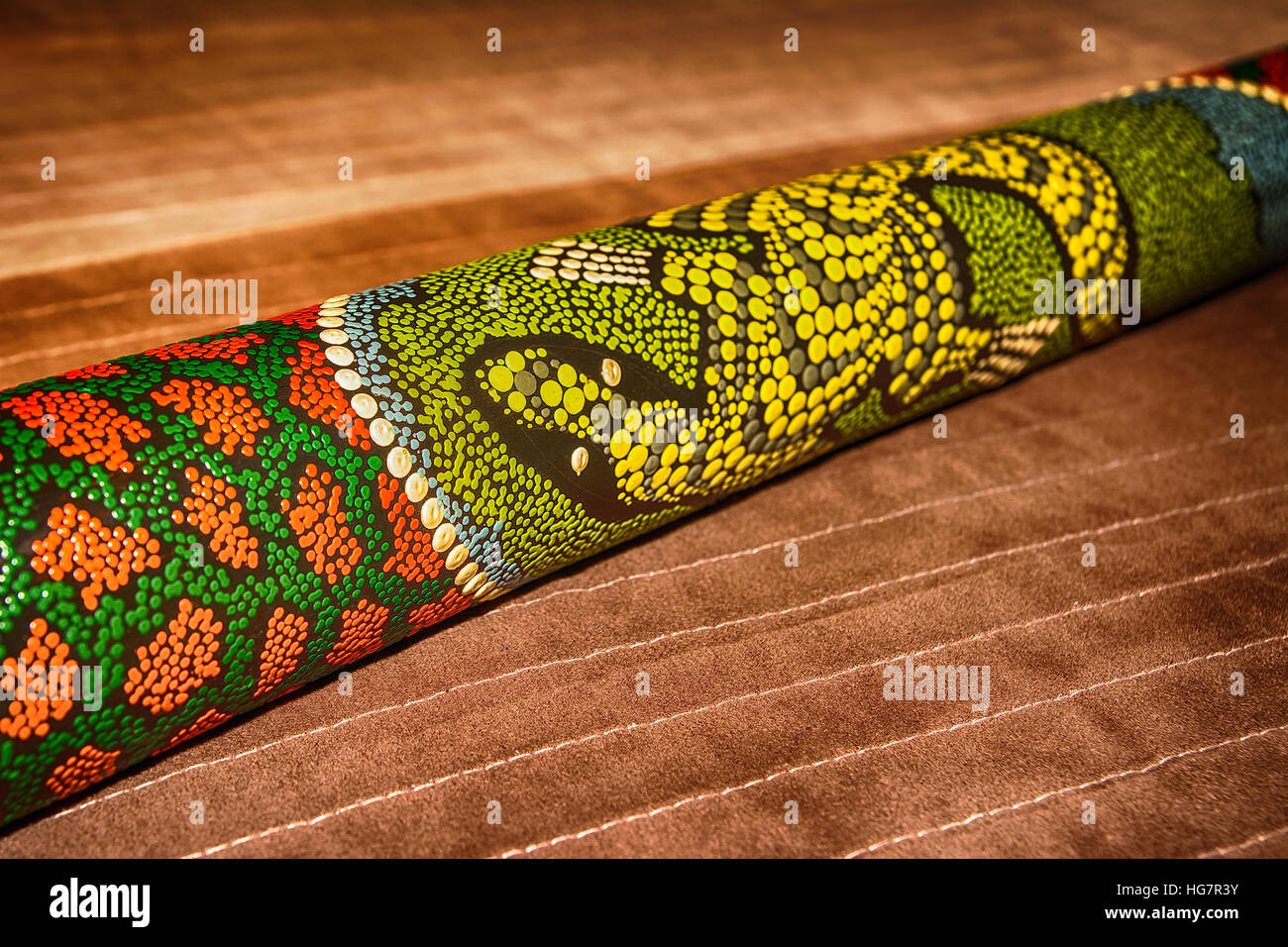 Aboriginal Didgeridoo Australia Stockfotos & Aboriginal Didgeridoo ...