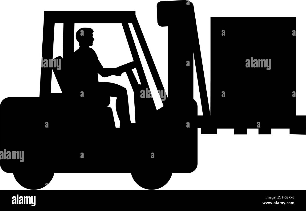 Gabelstapler piktogramm Stock-Vektorgrafiken kaufen - Alamy